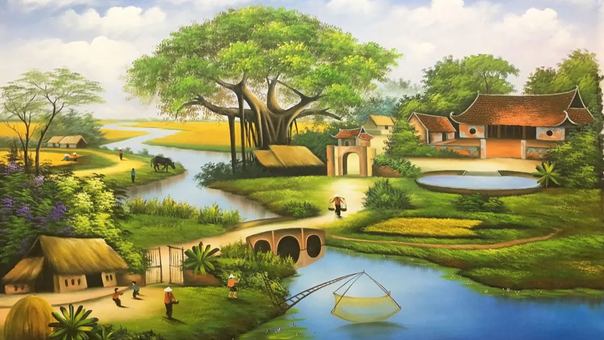 Hướng dẫn cách vẽ tranh phong cảnh thiên nhiên đẹp đơn giản